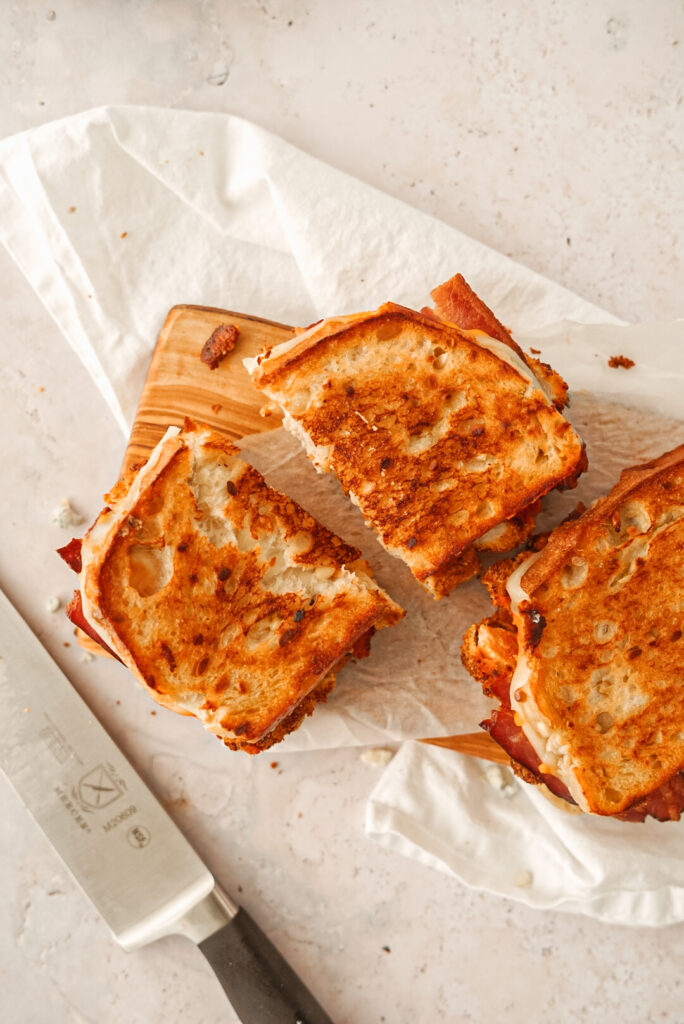 Buffalo Chicken and Bacon Grilled Cheese - vagrant appetite