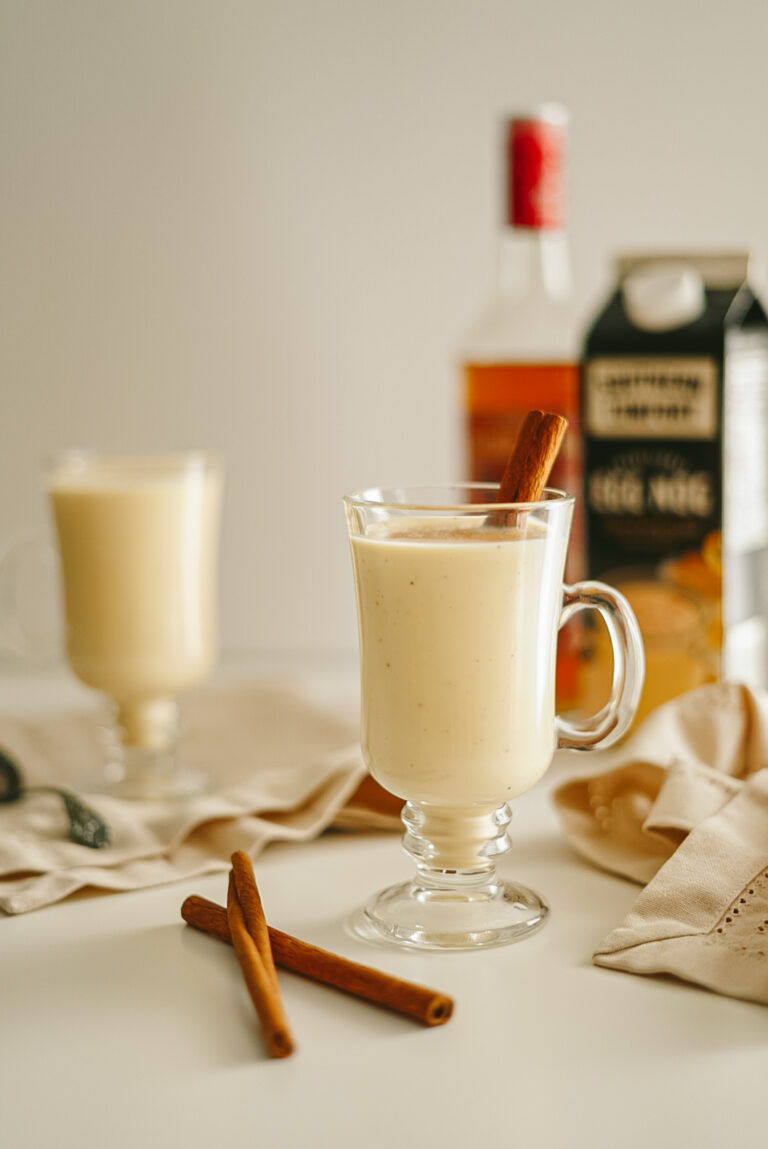 Gingerbread Rum Spiced Eggnog - Vagrant Appetite