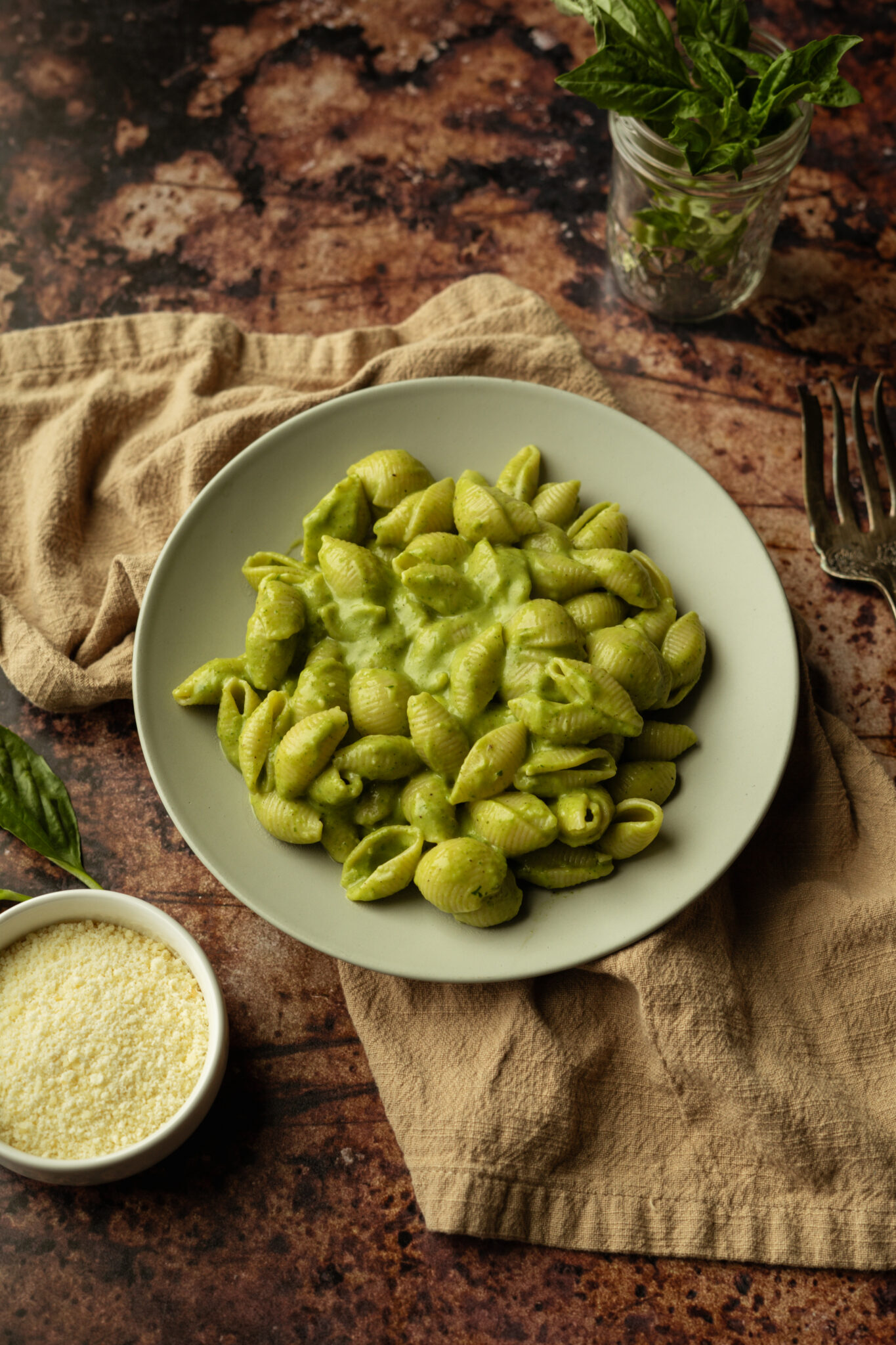 Creamy Avocado Basil Pasta - Vagrant Appetite
