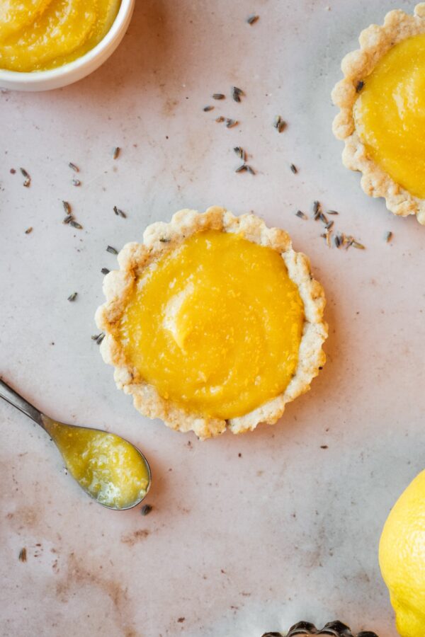 Mini Lemon Lavender Tarts - vagrant appetite