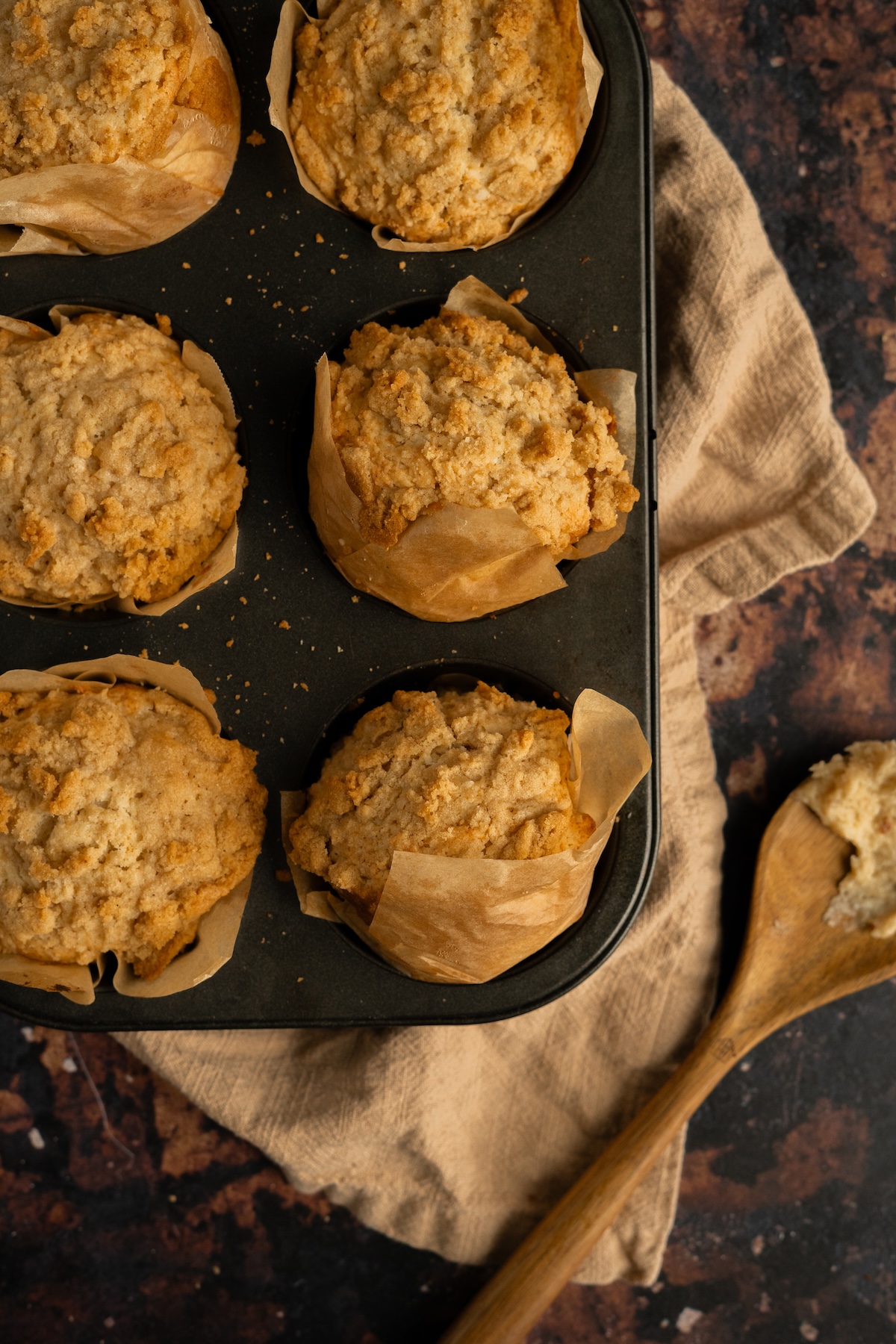 Apple Butter Streusel Muffins - Vagrant Appetite