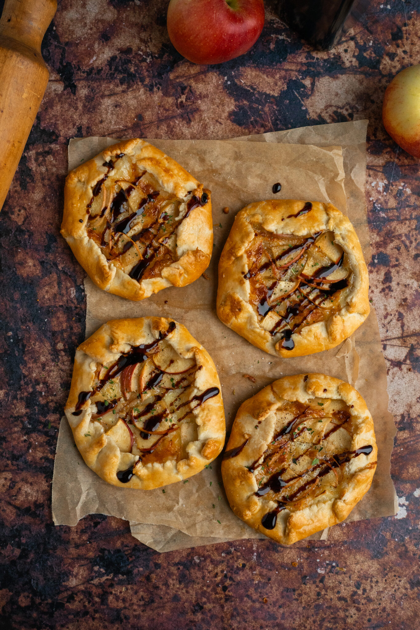 Mini Brie and Apple Galettes - Vagrant Appetite