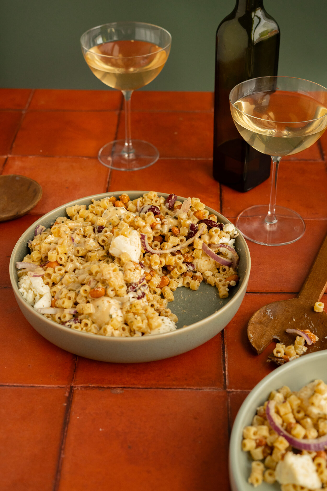 Bean and Chickpea Pasta Salad - Vagrant Appetite