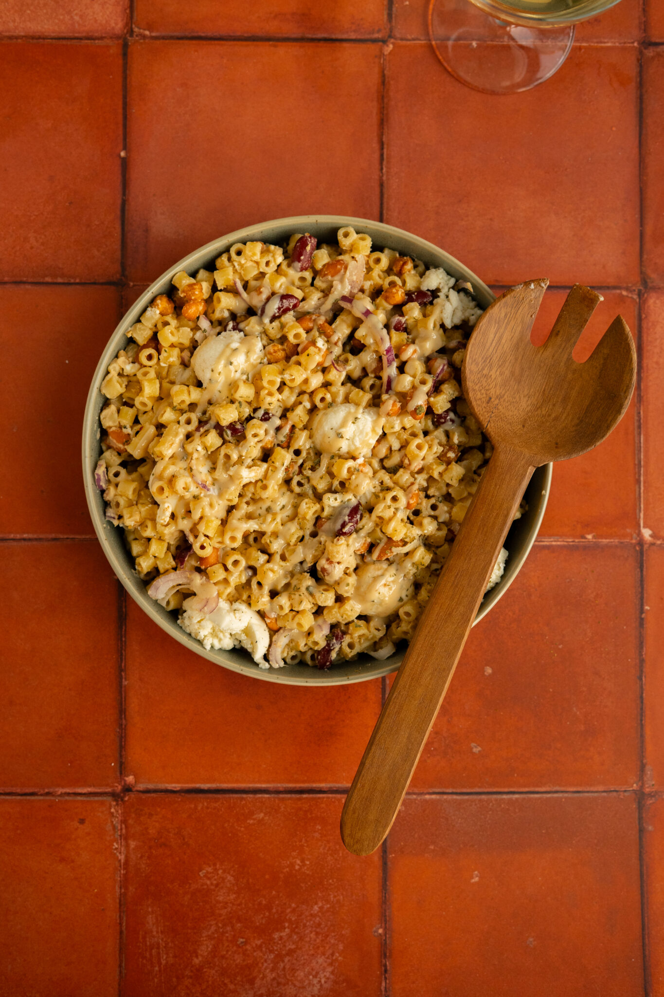 Bean and Chickpea Pasta Salad - Vagrant Appetite