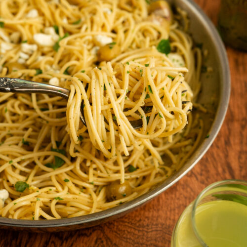 Dirty Martini Pasta - Vagrant Appetite